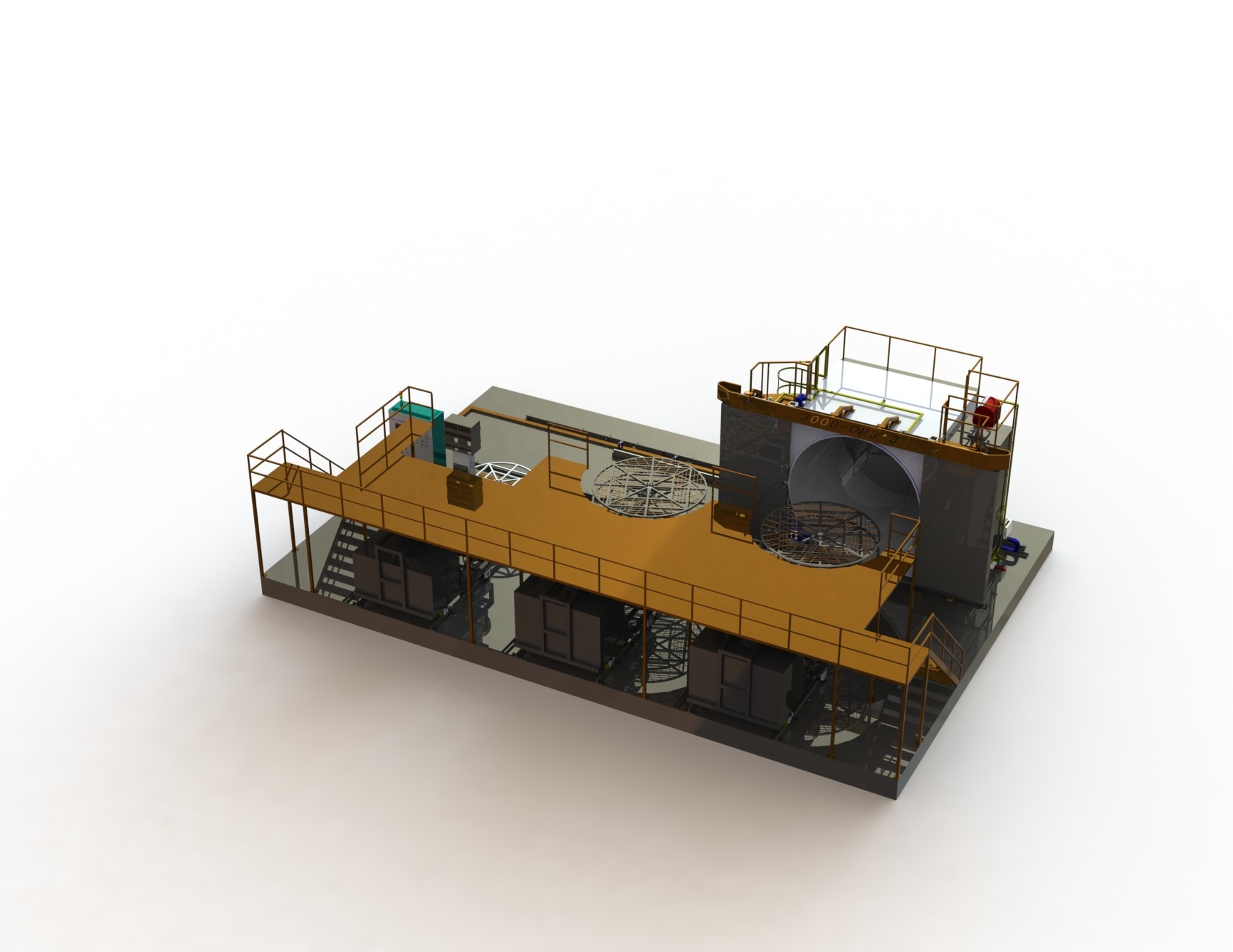 3.6M Rotational Moulding Oven Moveable Shuttle Machine Yisong